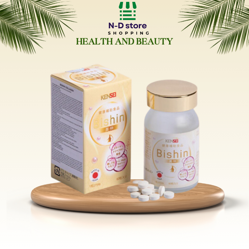 Viên uống Bishin Tripeptide Collagen Nhật Bản Ngăn ngừa lão hóa, hỗ trợ làm đẹp da hấp thụ cực ...