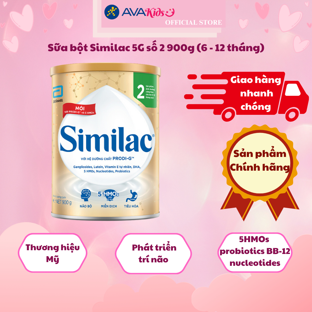 Sữa bột Similac 5G số 2 900g (6 - 12 tháng) | Shopee Việt Nam
