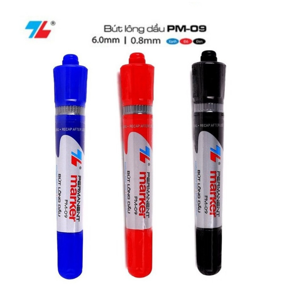 [PM09 - CHÍNH HÃNG] HỘP 10 Cây Viết Lông Dầu/ Bút Lông Dầu 2 Đầu LOẠI ...