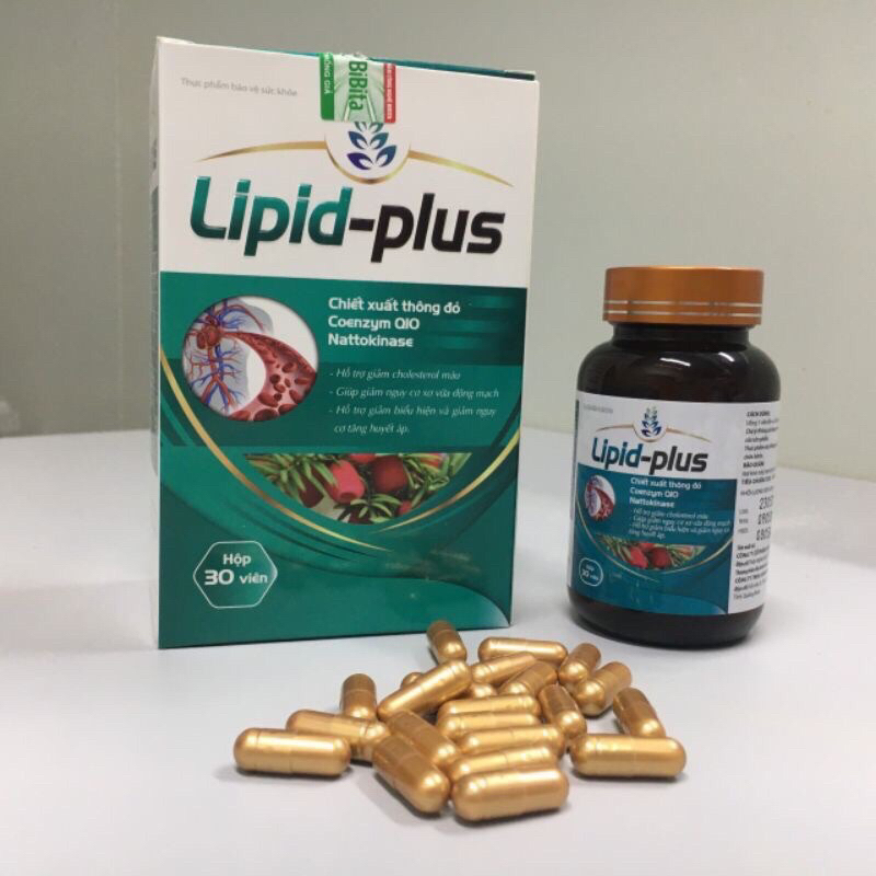 [5Hộp ]Viên Uống Giảm Mỡ Trong Máu Lipid Plus Hỗ trợ giảm cholesterol ...
