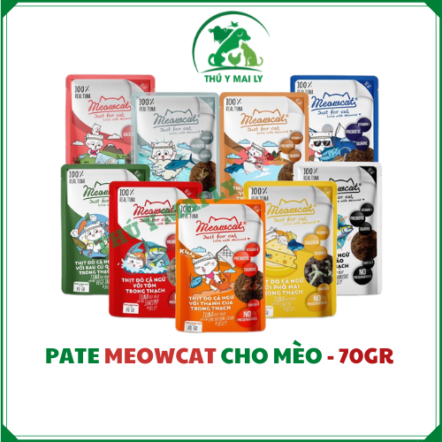 Pate thạch thịt đỏ cá ngừ MeowCat - 70gr (9 Vị) | Shopee Việt Nam