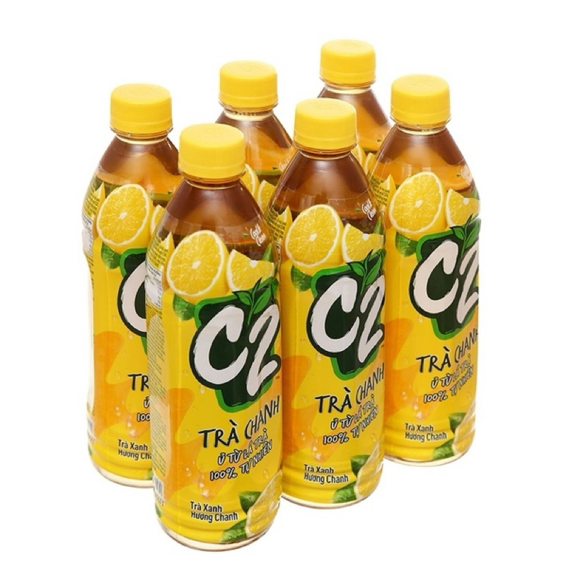C2 Nước Uống Trà Xanh Hương Chanh 355ml Lốc 6 chai | Shopee Việt Nam