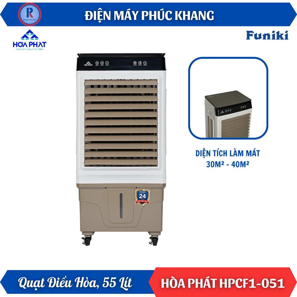 Điện Máy Phúc Khang x Funiki | Quạt Điều Hòa Làm Mát Không Khí Hòa Phát HPCF1-051 55L (30m² ...