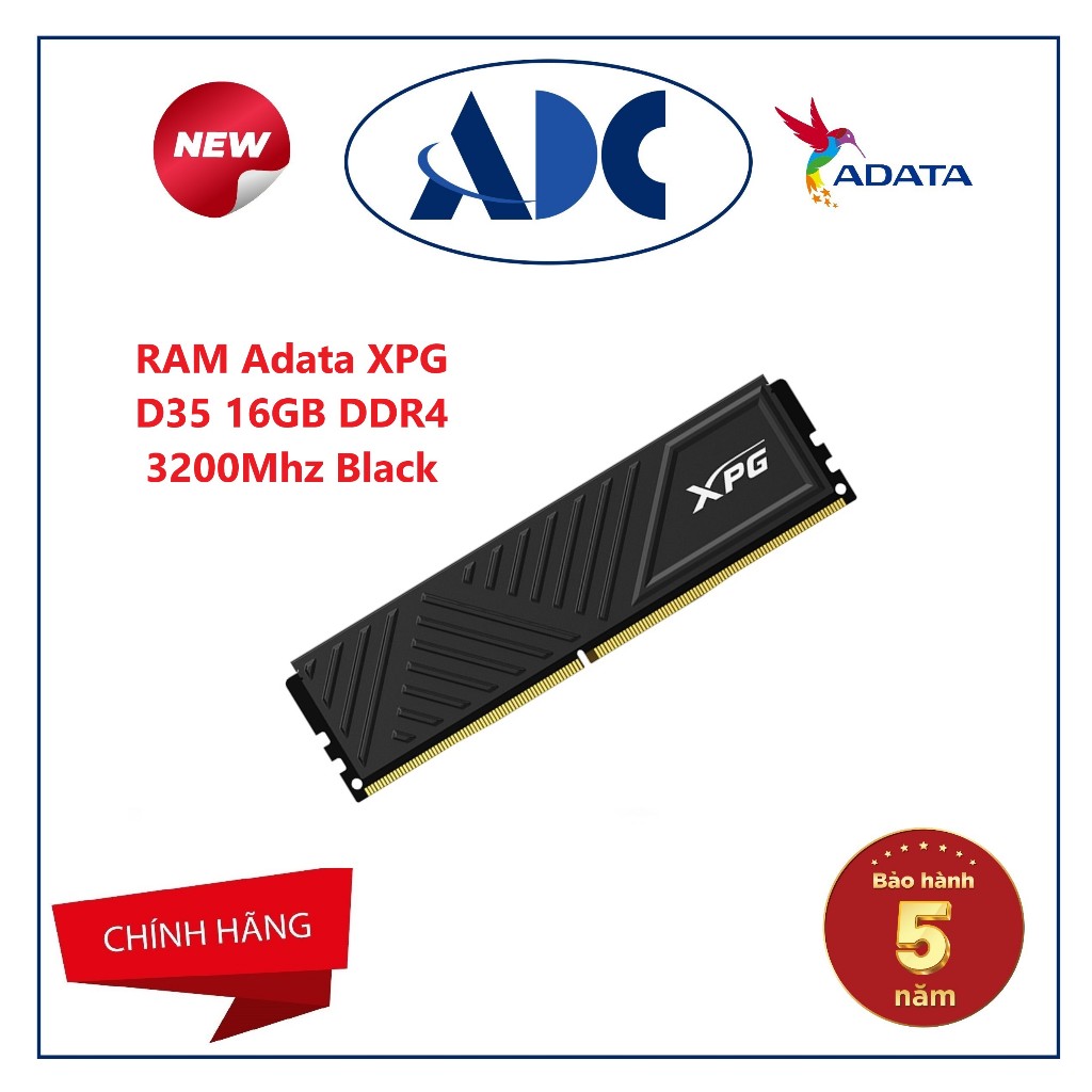 RAM Adata XPG D35 16GB DDR4 3200Mhz Black - Bảo hành 5 Năm | Shopee ...
