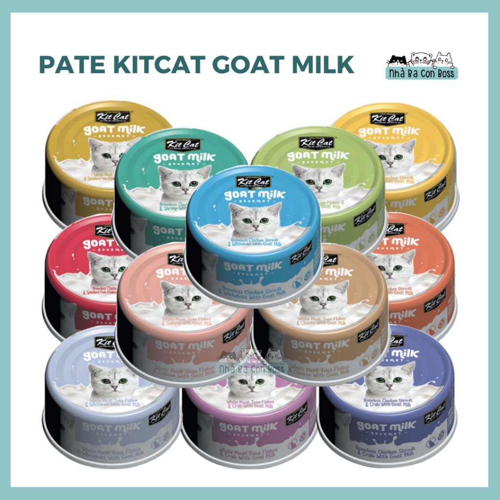 [Lon 70g] Pate cho mèo Kitcat Goat Milk DATE T6-7/2025 | Shopee Việt Nam