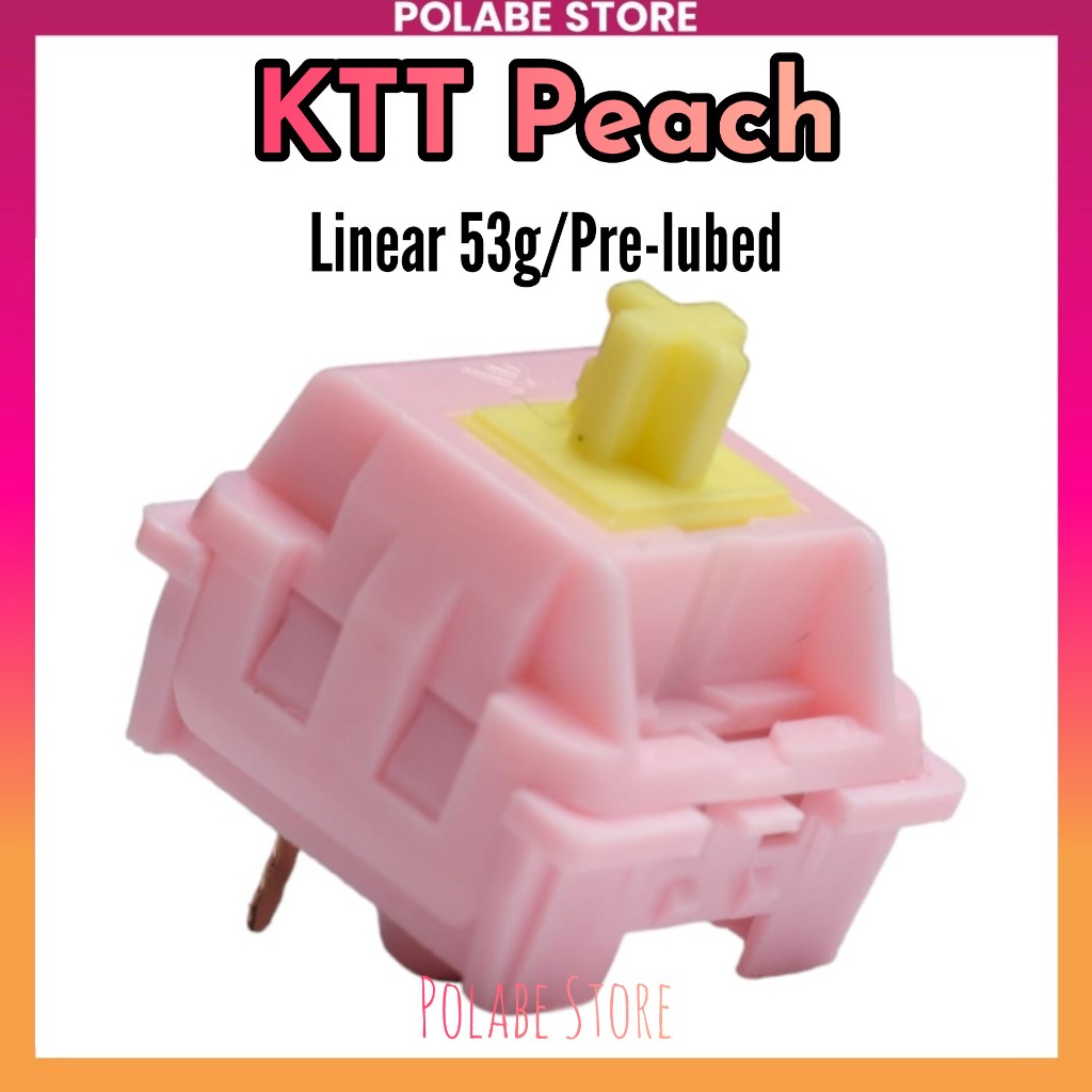 KTT Peach KTT Hyacinth linear switch Công tắc bàn phím cơ Polabe Store | Shopee Việt Nam