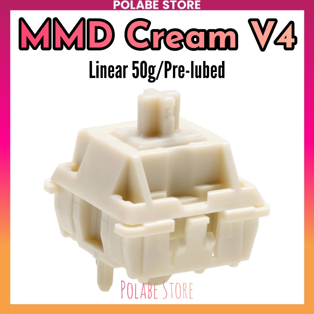 MMD Cream V4 Công Tắc Bàn Phím Cơ Linear Switch Polabe Store | Shopee ...