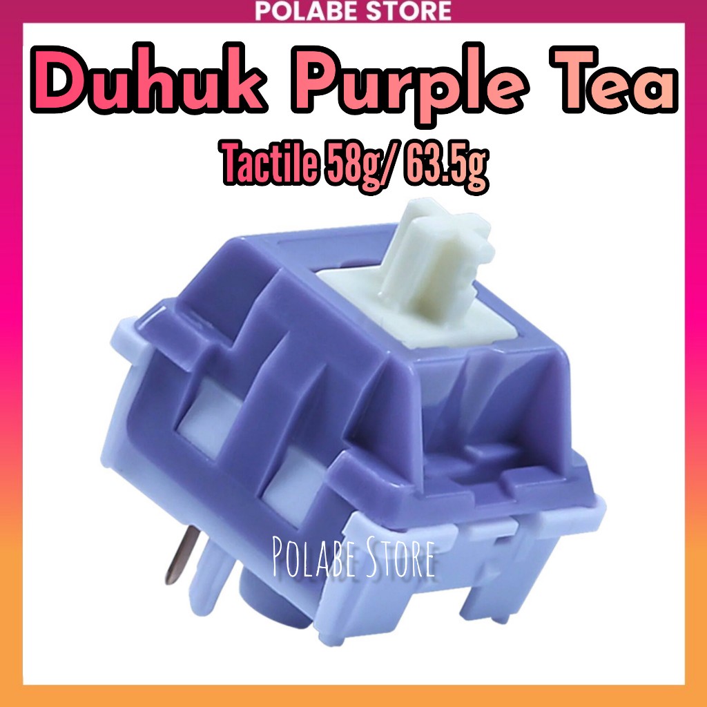 Duhuk Bitter Tea Cà Tím Tactile switch bàn phím cơ Duhuk Purple Tea ...