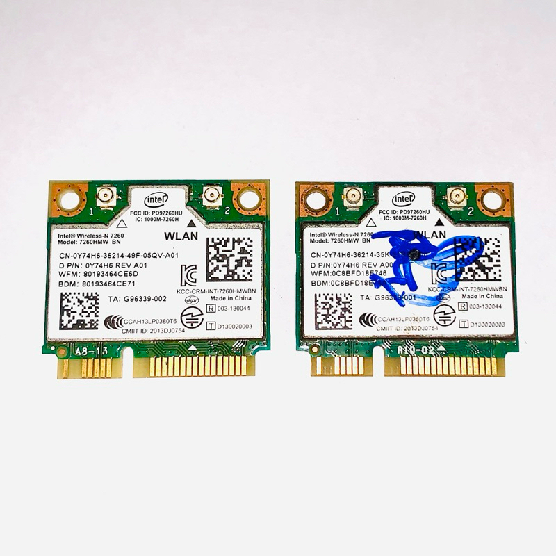 Card Wifi - Intel Dual Band Wireless-N 7260, Model: 7260HMW AN, Mini PCI-EXPRESS 802.11N Wlan ...