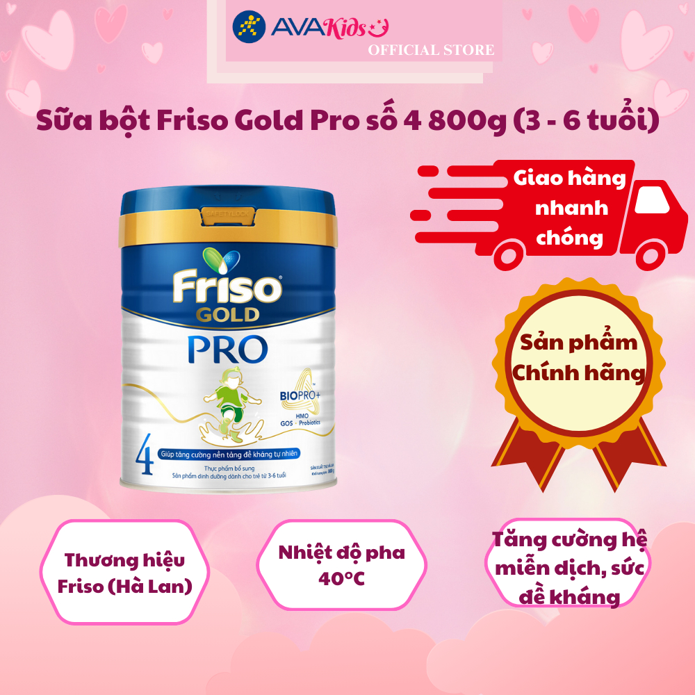 Sữa bột Friso Gold Pro số 4 800g (3 - 6 tuổi) | Shopee Việt Nam