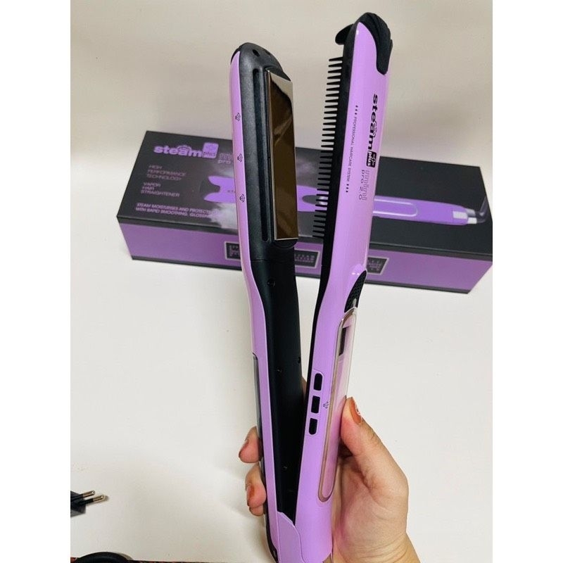 Máy Là Duỗi Tóc Hơi Nước Steam plus + Mini pro 2.0 Cao Cấp | Shopee ...