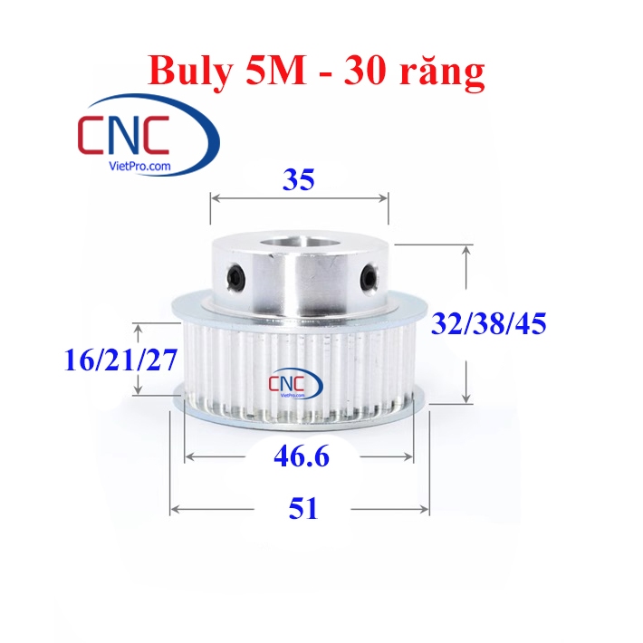 Buly 5m 30 răng Buly đai răng 5M30 lỗ trục tùy chọn | Shopee Việt Nam