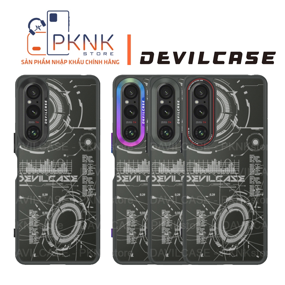 Ốp Lưng Devilcase Sony Xperia 1 V I Phiên Bản Lite Devilcase (Khung Xanh Lục + Phím ... + Camera ...