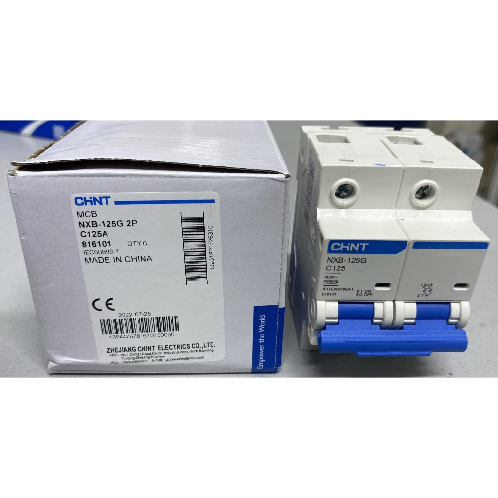 (Chint) Aptomat MCB 2 pha Chint NXB-125G dòng 125A dòng cắt 10kA , NXB2-125 hàng chất lượng ...