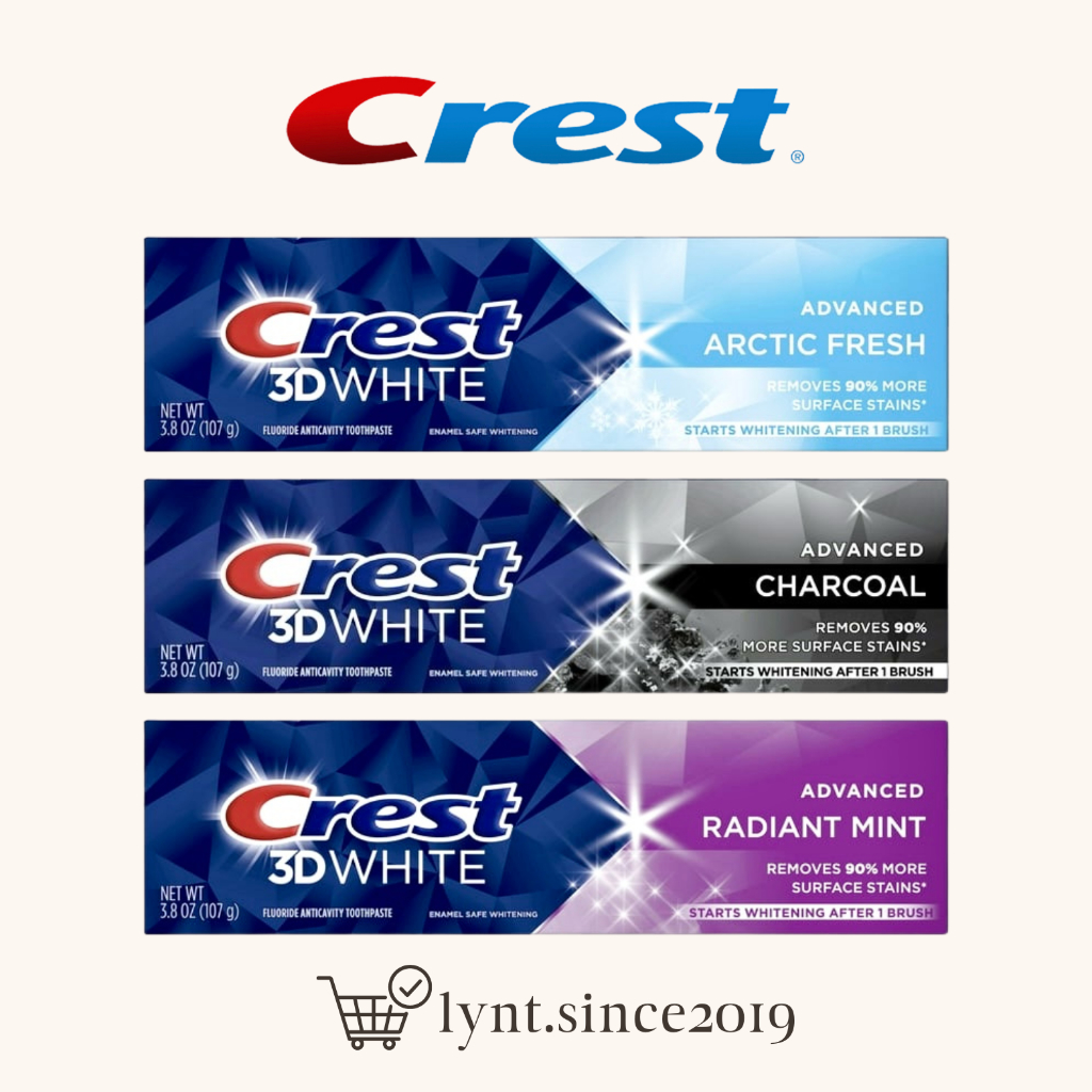 [Hàng Mỹ] (Mẫu mới) Kem đánh răng Crest 3D White Radiant Mint/ Arctic ...