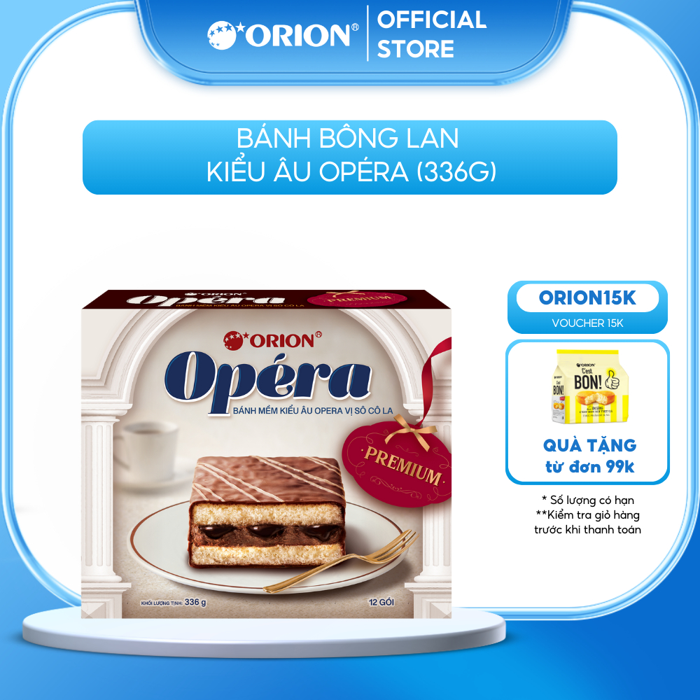 Hộp 12 gói Bánh mềm kiểu Âu OPERA Orion 336g (28g x 12 gói/hộp) | Shopee Việt Nam