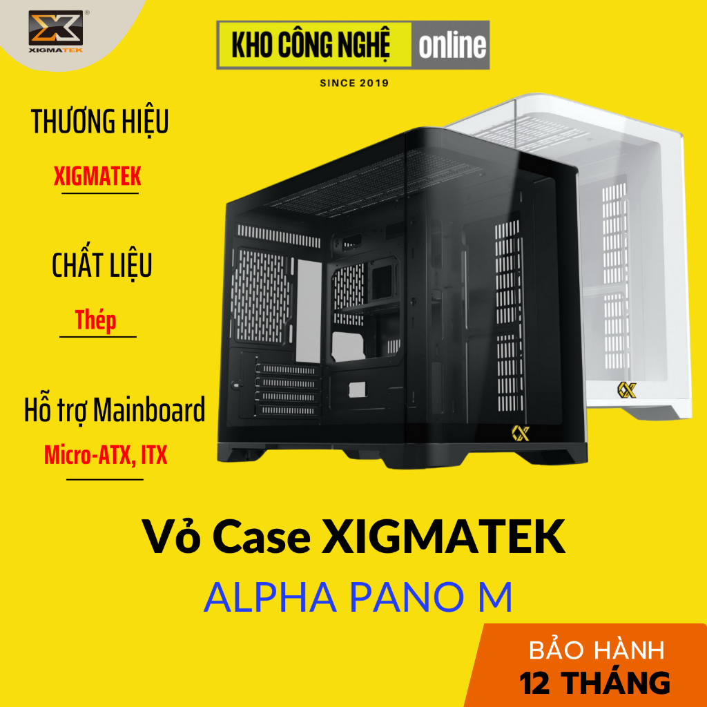 Vỏ Case máy tính XIGMATEK ALPHA PANO M / PANO M ARTIC (Hàng Chính Hãng ...