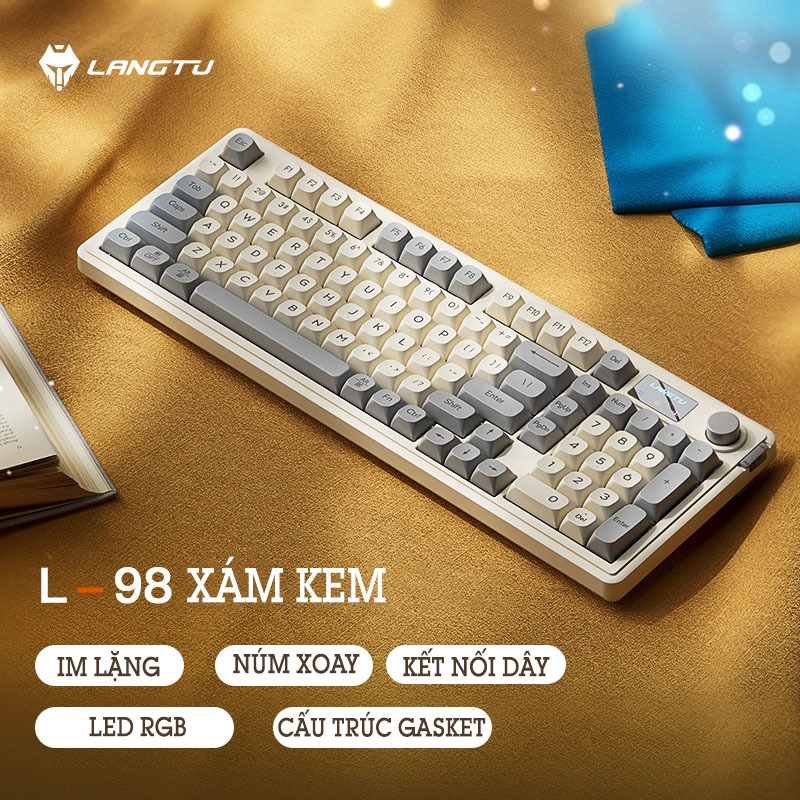 LangTu L98 Bàn Phím Giả Cơ Không Dây Bluetooth, 3 Chế Độ Kết Nối , Pin ...