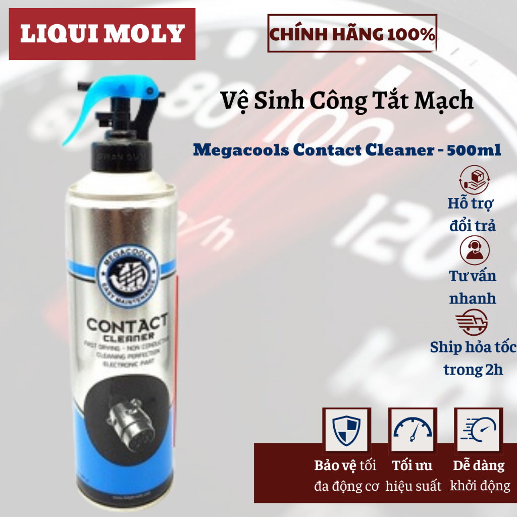 Megacools Contact Cleaner 500ml dung dịch vệ sinh dây điện ,công tắc ...