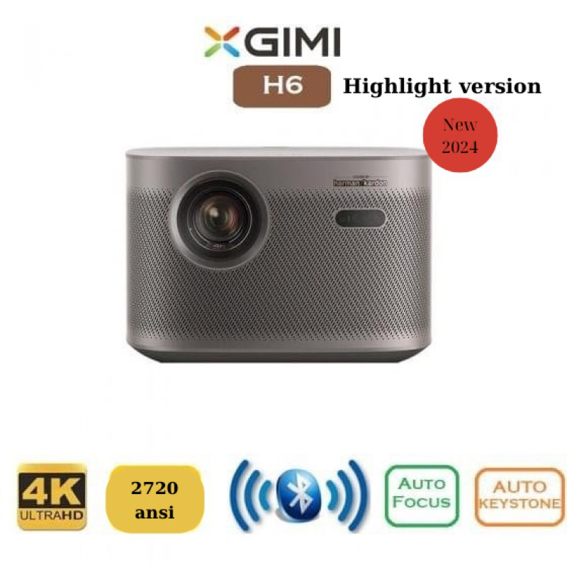 Máy chiếu cao cấp XGIMI H6 4K 2024 - Phân giải 4K - Phiên bản độ sáng cao 1700 CVIA /2800 ANSI ...