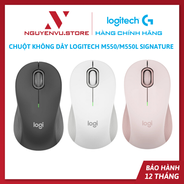 Chuột không dây Logitech M550/M550L Signature - SmartWheel- Silent - Hàng Chính Hãng | Shopee ...