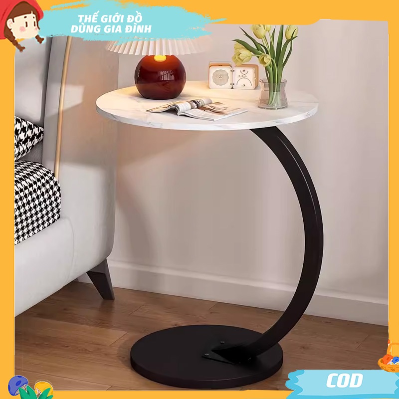 Bàn Trà Cafe Mini, Bàn Tròn Gỗ Mdf Khung Vòng Cung Trang Trí Phòng Ngủ ...