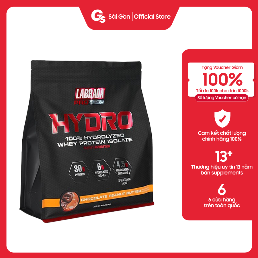 Sữa tăng cơ Labrada Pro Series Hydrolyzed Whey Protein Isolate, 4lbs ...