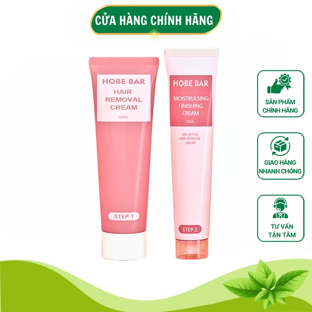 Kem Tẩy Lông Hobebar 50ml Và Gel Dưỡng Lô Hội 30ml Chính Hãng Combo Tẩy ...