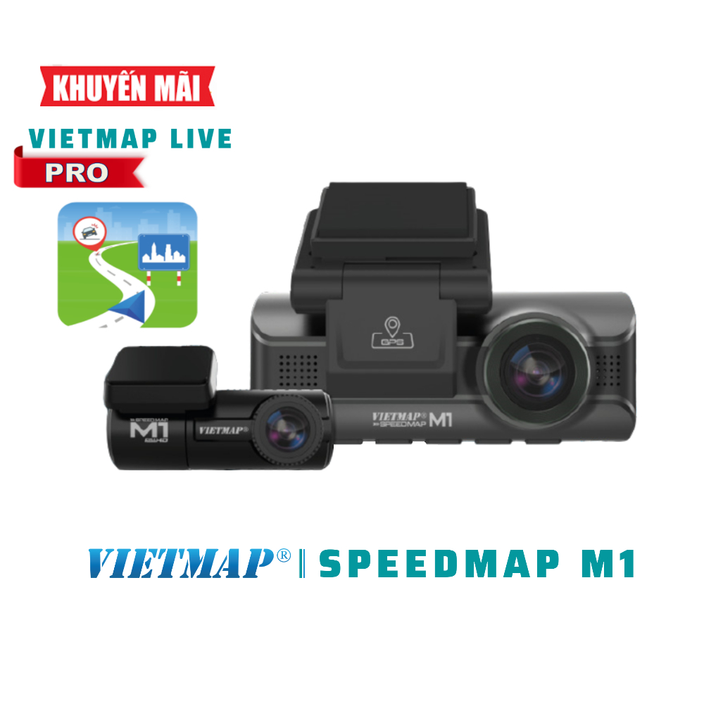 Camera Hành Trình Vietmap SpeedMap M1 - Full Trước Sau - Kèm Thẻ Nhớ ...