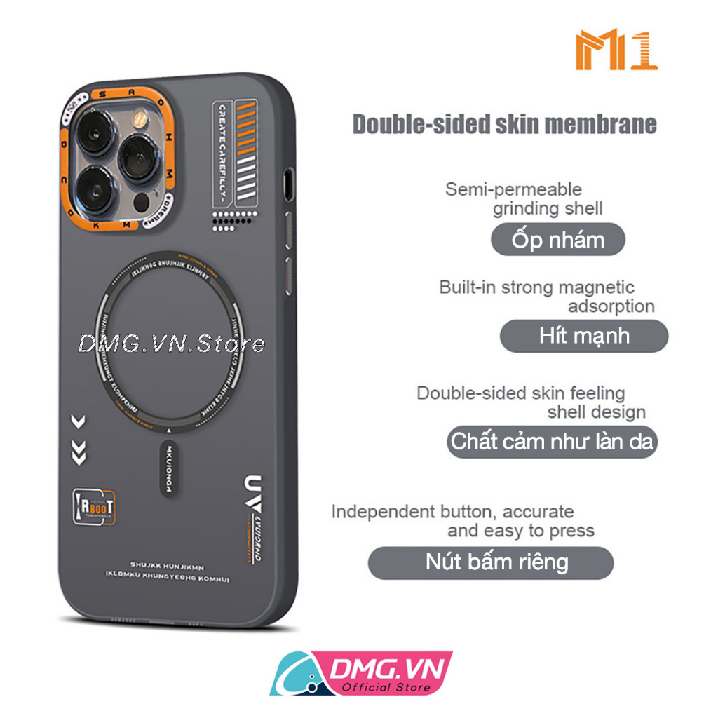 Ốp từ tính iPhone M1 chống dấu Vân tay Thân thiện với làn da,Cho iPhone ...
