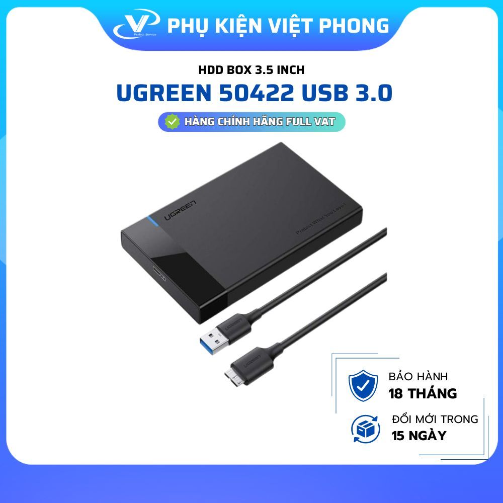 HDD BOX 3.5 INCH UGREEN 50422 USB 3.0 [HÀNG FULL VAT] | Shopee Việt Nam