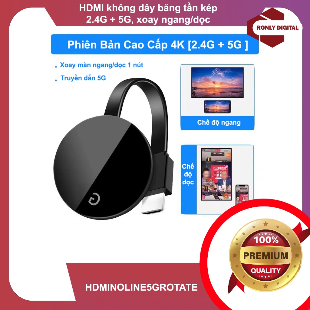 Thiết Bị Kết Nối HDMI Không Dây 5G FULLHD WiFi Cho i-OS Android Laptop ...