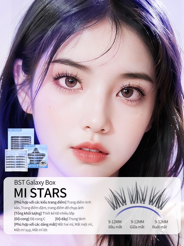 BST GALAXY BOX MLEN DIARY CHÍNH HÃNG-TỔNG HỢP SUN,MOON,STAR Mi Cụm Mềm ...