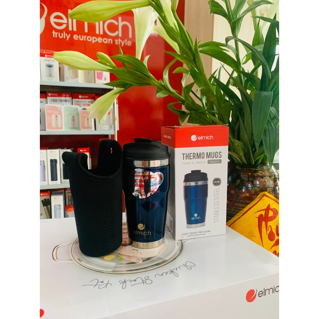 Cốc giữ nhiệt Inox 304 Elmich EL-3684OL dung tích 340ml | Shopee Việt Nam