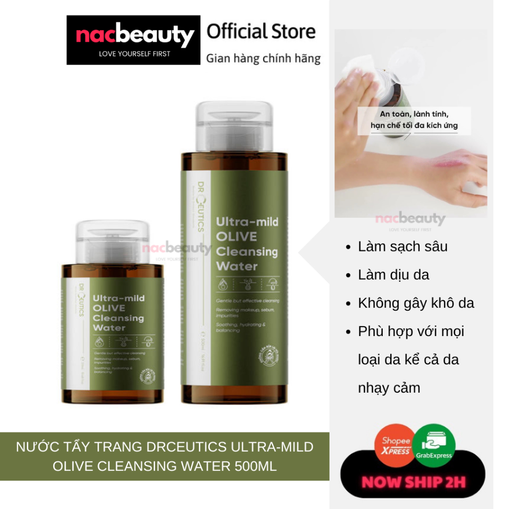 Nước Tẩy Trang Drceutics Ultra-mild OLIVE Cleansing Water Cho Mọi Loại ...