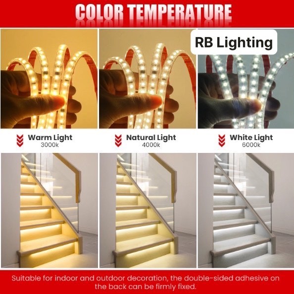 Led dây trắng, vàng, trung tính 220V siêu sáng, hắc trần, trang trí nội ...
