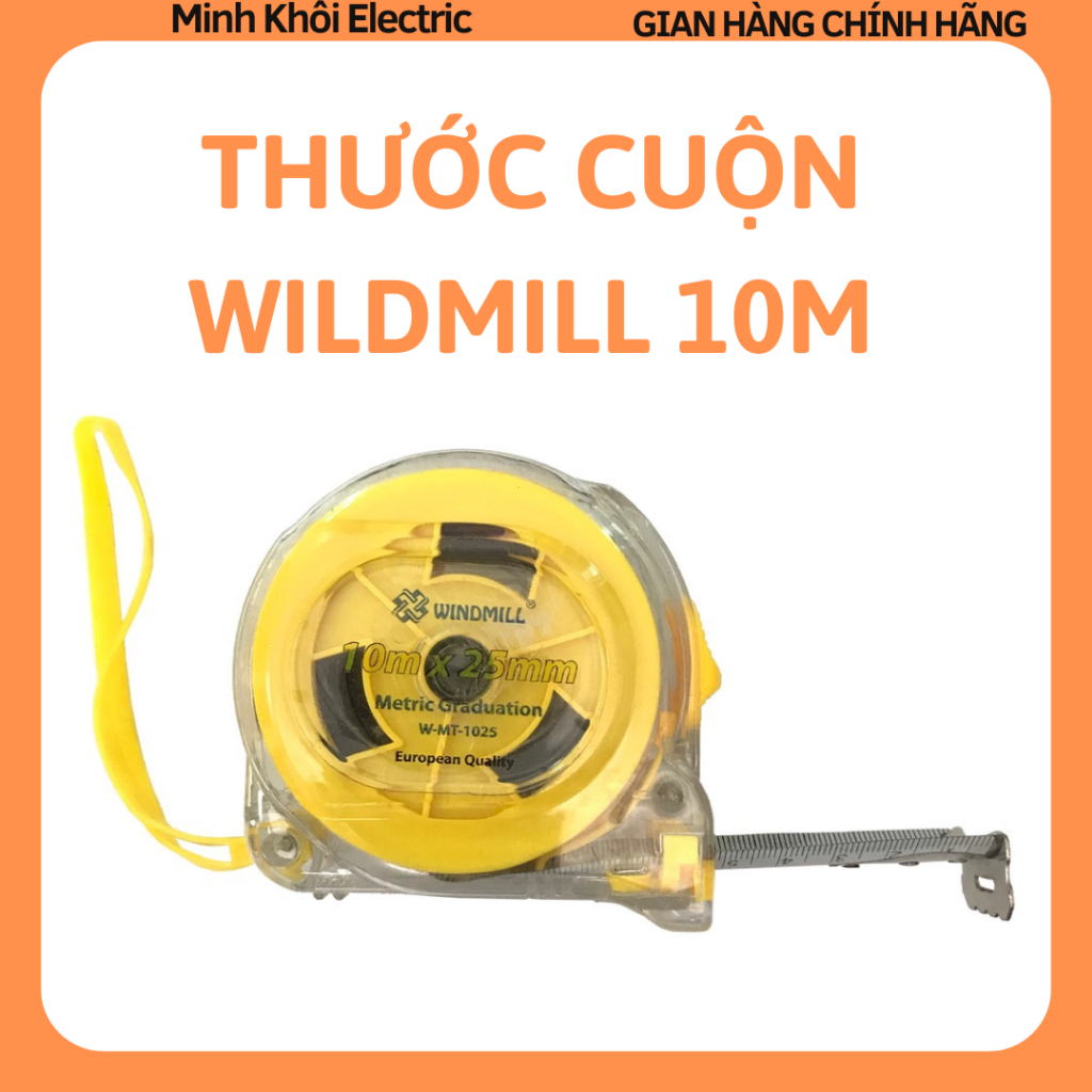 Thước cuộn thép WILDMILL 10m,thước thép cuộn,thước kéo chống va đập ...