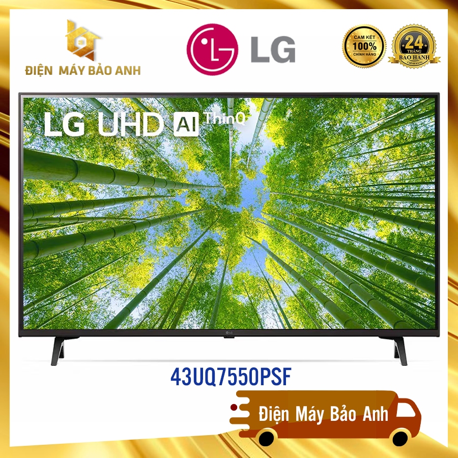 Tivi LG 43 inch 43UQ7550PSF 4K UHD -Mới 2023, chính hãng, bảo hành 24 ...