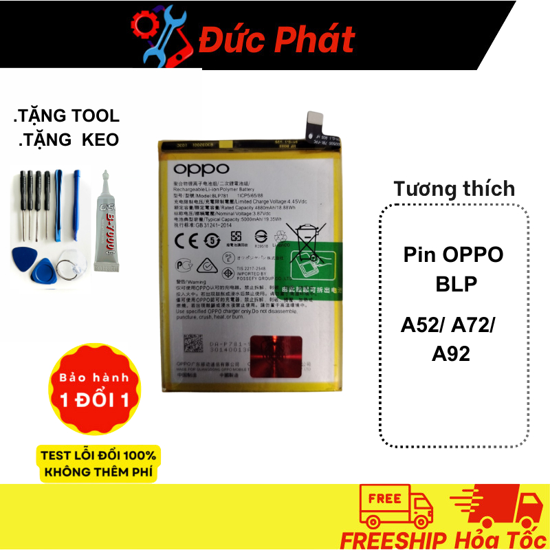 Pin OPPO A52/ A72/ A92 BLP 781 5000mAh Zin | Shopee Việt Nam