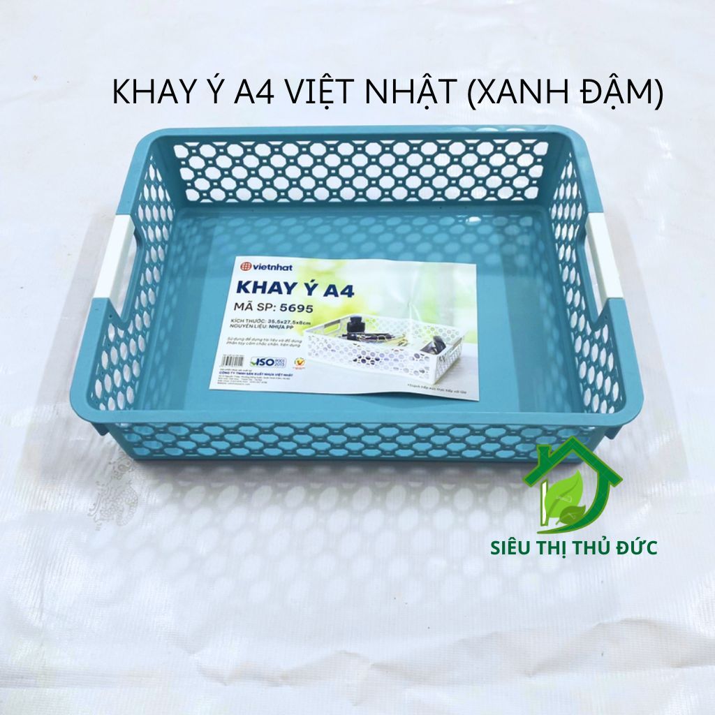 Khay Ý, Rổ Chữ Nhật Khổ Giấy A4 Màu Trắng Đựng Giấy Tờ Đa Năng Nhựa ...