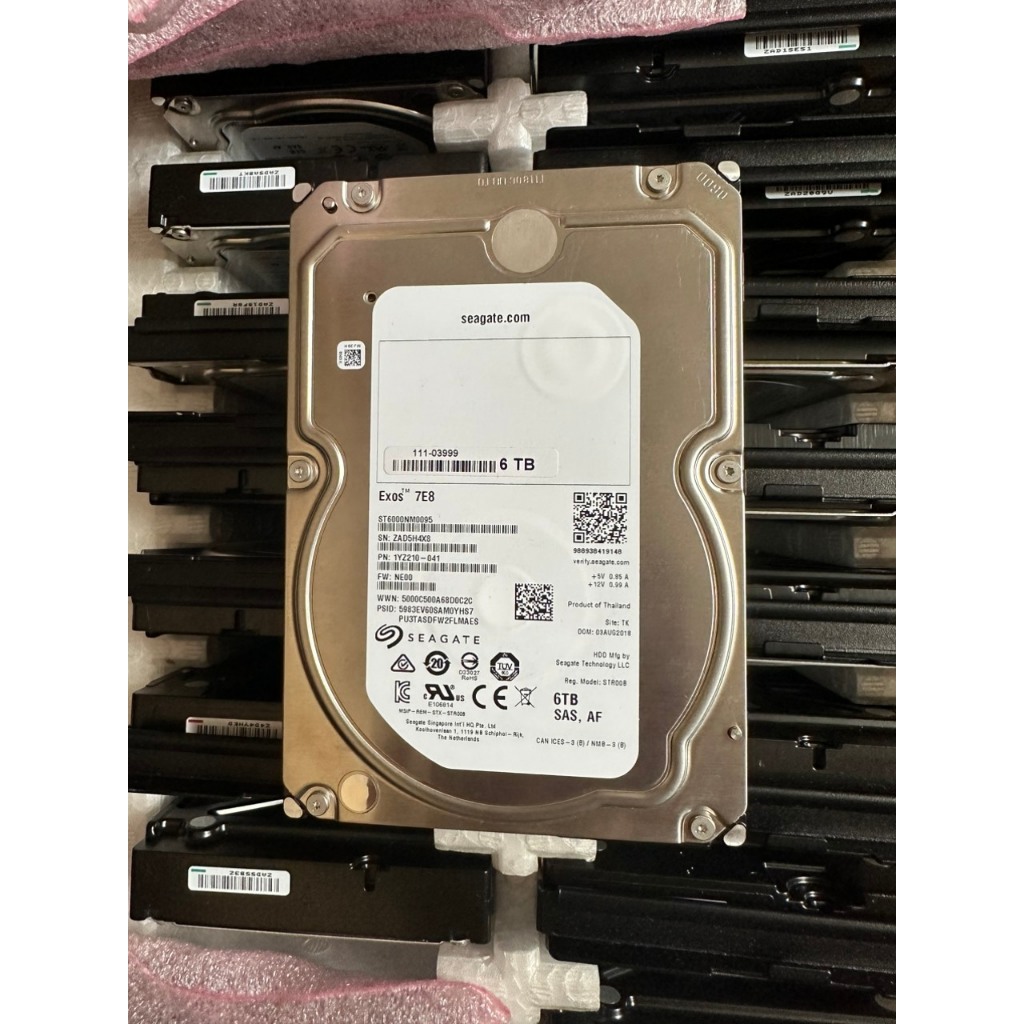 Ổ cứng máy chủ Seagate EXOS 7E8 6TB 512e SAS 12Gbps 7200RPM 3.5in ...