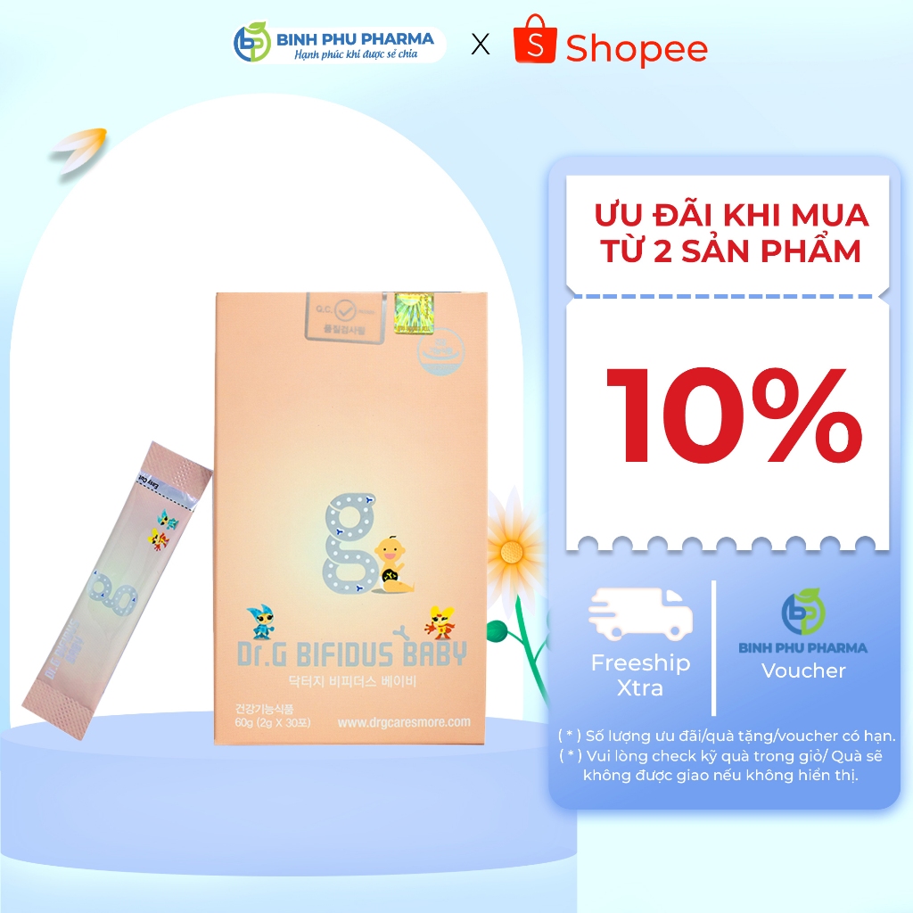 Men vi sinh hàn quốc Dr.G BIFIDUS BABY bổ sung lợi khuẩn cho bé, cân ...