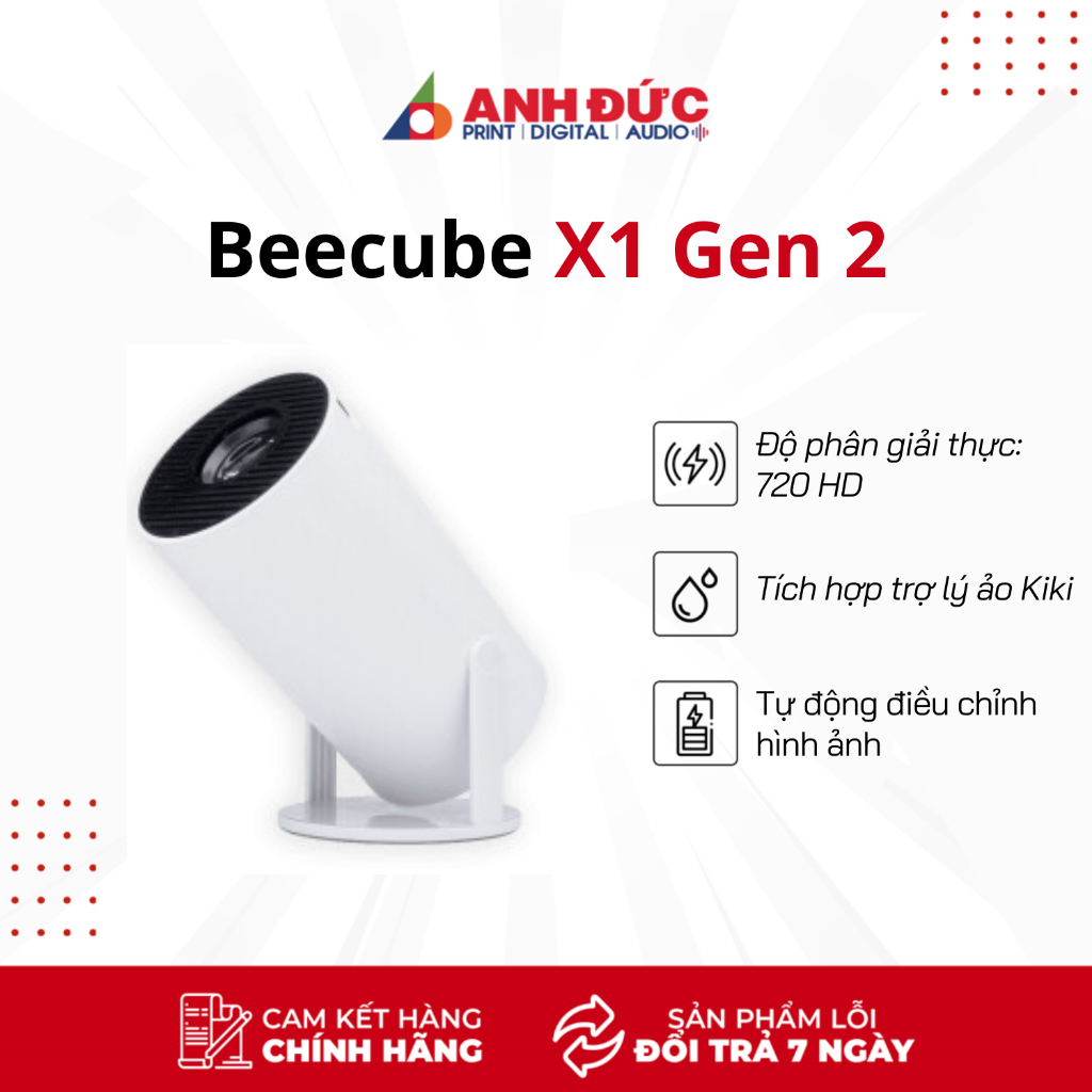 Máy Chiếu Mini BEECUBE X1 GEN 2, Độ Phân Giải HD 720P - Bảo Hành Chính ...