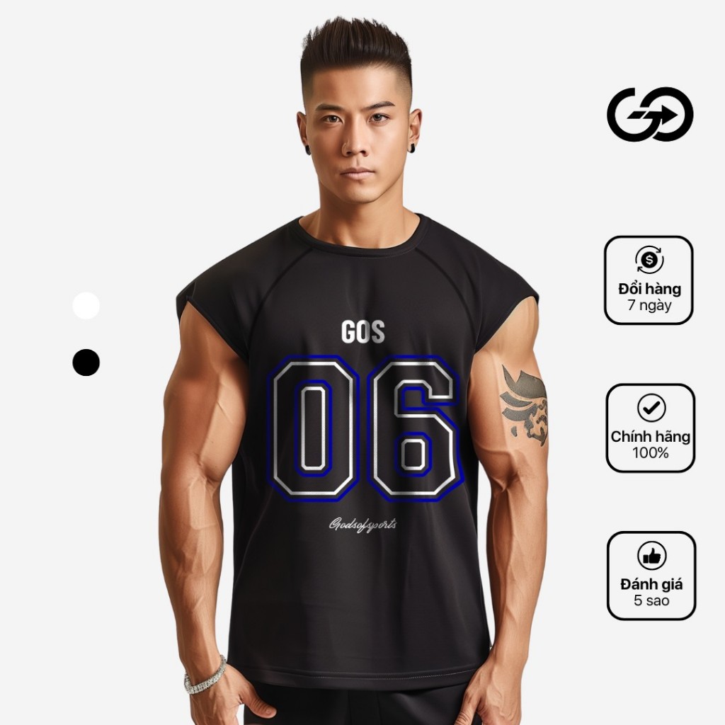 Áo thể thao nam GOS FreeFlow S17 (form rộng) | Shopee Việt Nam
