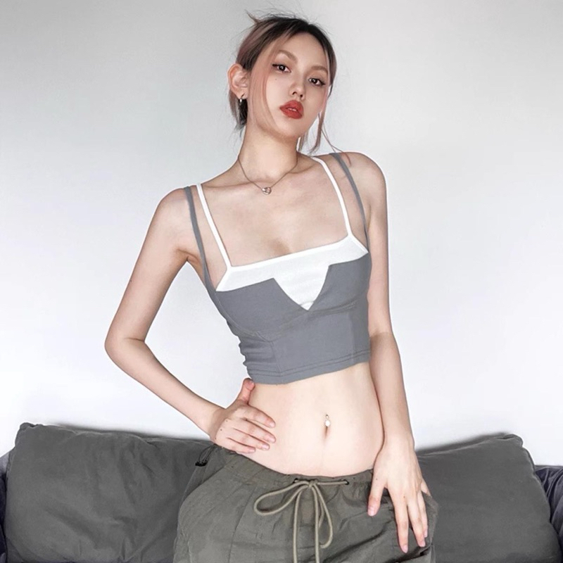 ÁO YẾM PHỐI MÀU XÁM SANG MẶC ĐI BIỂN XINH YY01 | Shopee Việt Nam