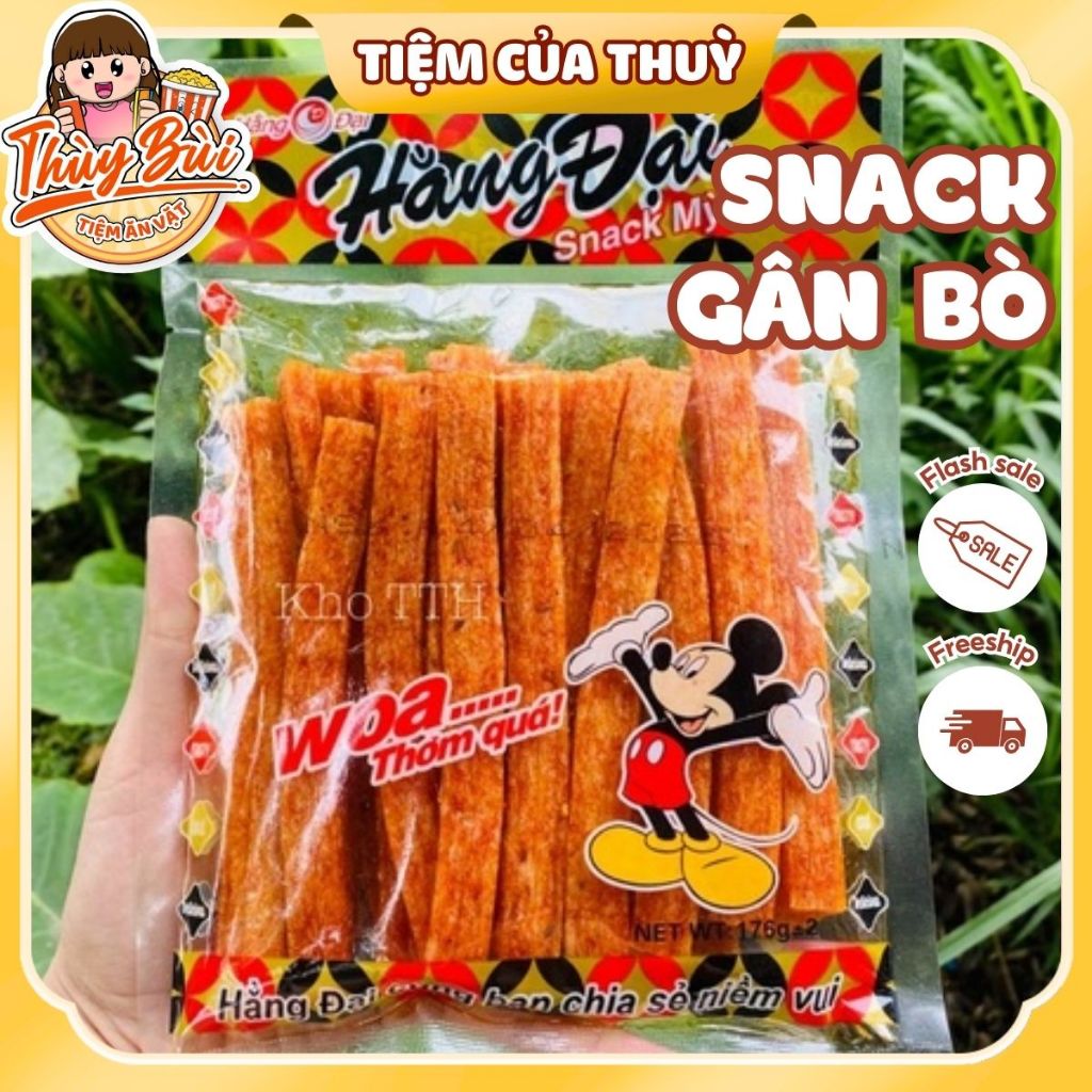 Snack Mỳ Gân Bò Hằng Đại,176G~20 thanh Snack Que Cay, Tăm Cay tuổi thơ ...