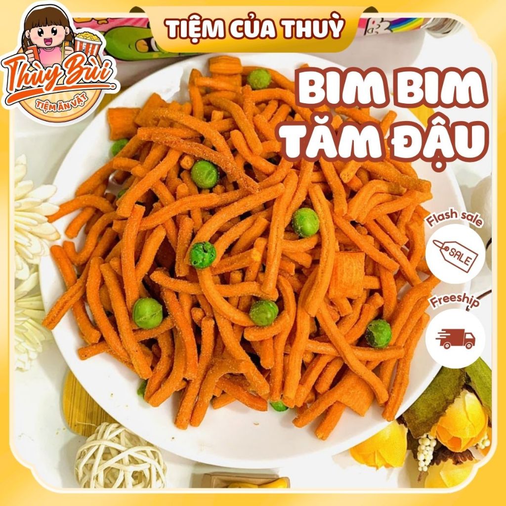 Bim Bim Tăm Đậu Hà Lan, Bim Bim Que 500G Bim Tăm Thái, đồ ăn vặt, Tiệm ...