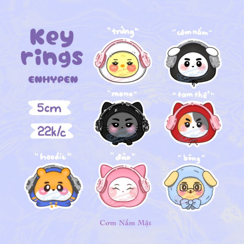 Keyring móc khóa ENHYPEN Jungwon Heeseung Jay Jake Sunghoon Sunoo Ni-ki ...