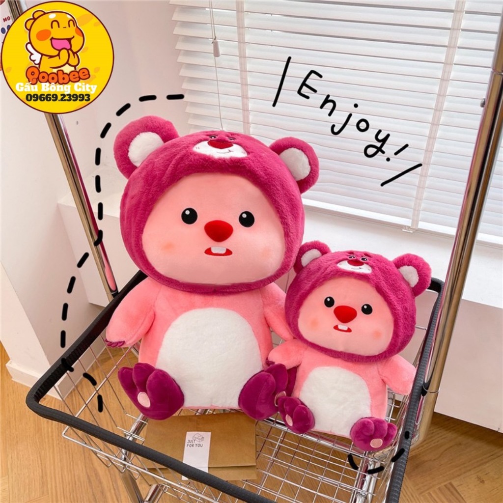 Gấu Bông Loopy Pororo Friend Hải Ly Hồng Đồ Chơi Nhân Vật Hoạt Hình Gấu ...