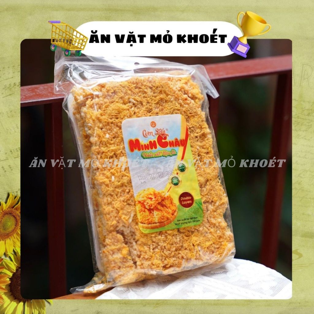 Cơm cháy chà bông (Cơm sấy) Minh Châu gói lớn 2 miếng 250gr | Shopee Việt Nam